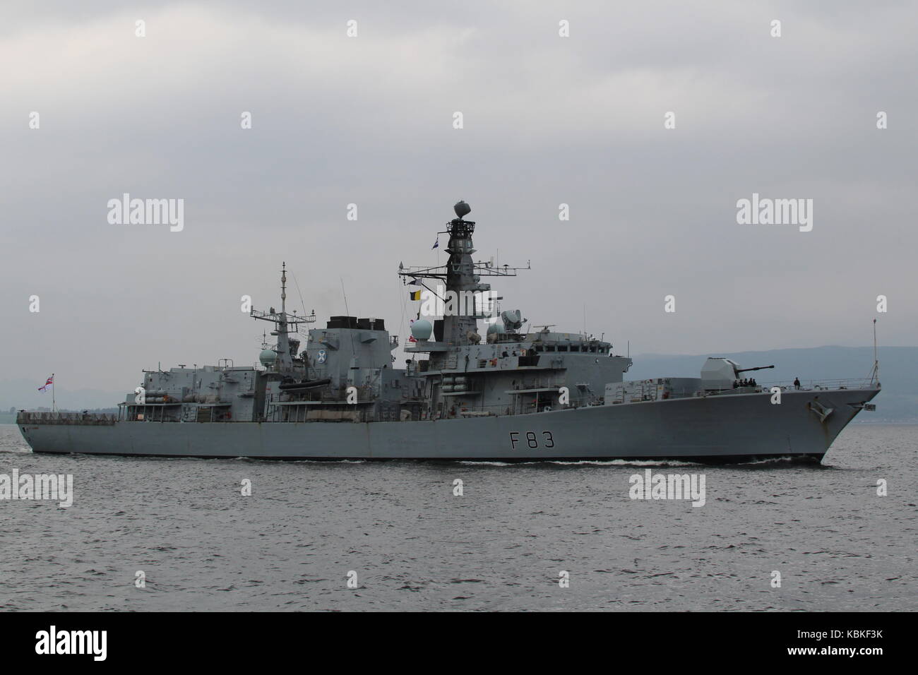 HMS St Albans (F83), a Duke-class (or Type 23) frigate operated by the ...