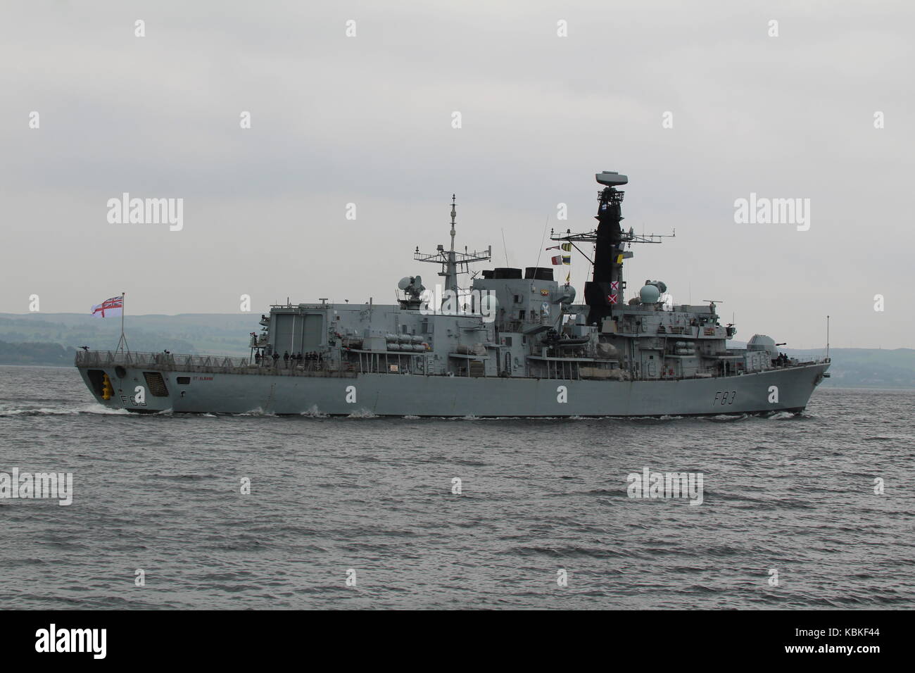 HMS St Albans (F83), a Duke-class (or Type 23) frigate operated by the ...