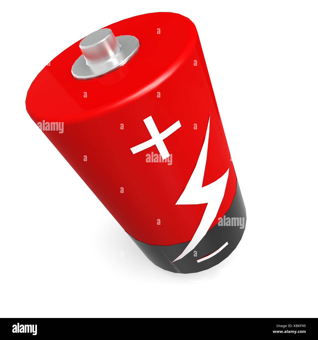 Red black battery Stock Photo - Alamy