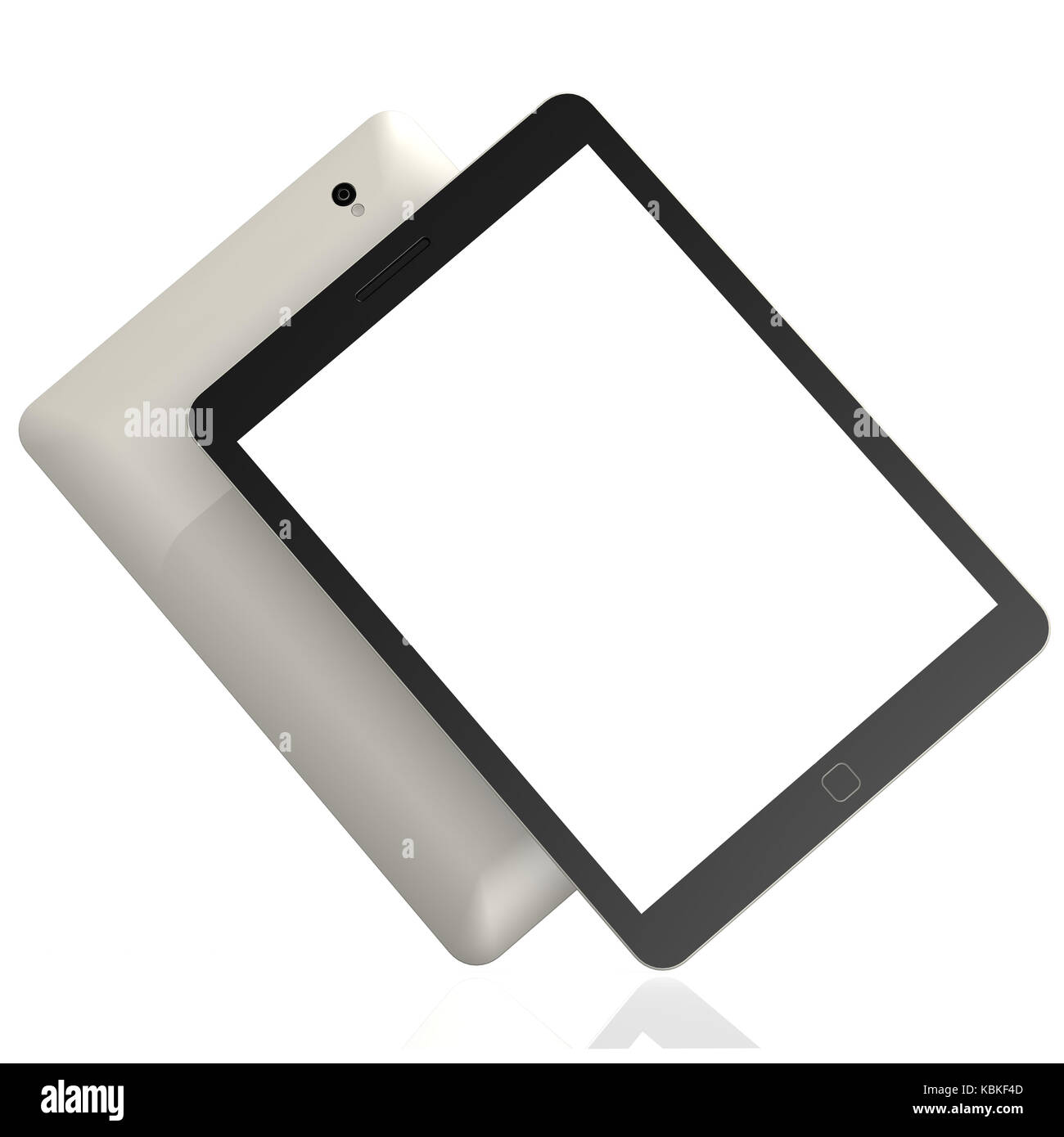 Blank slanted tablet Stock Photo - Alamy