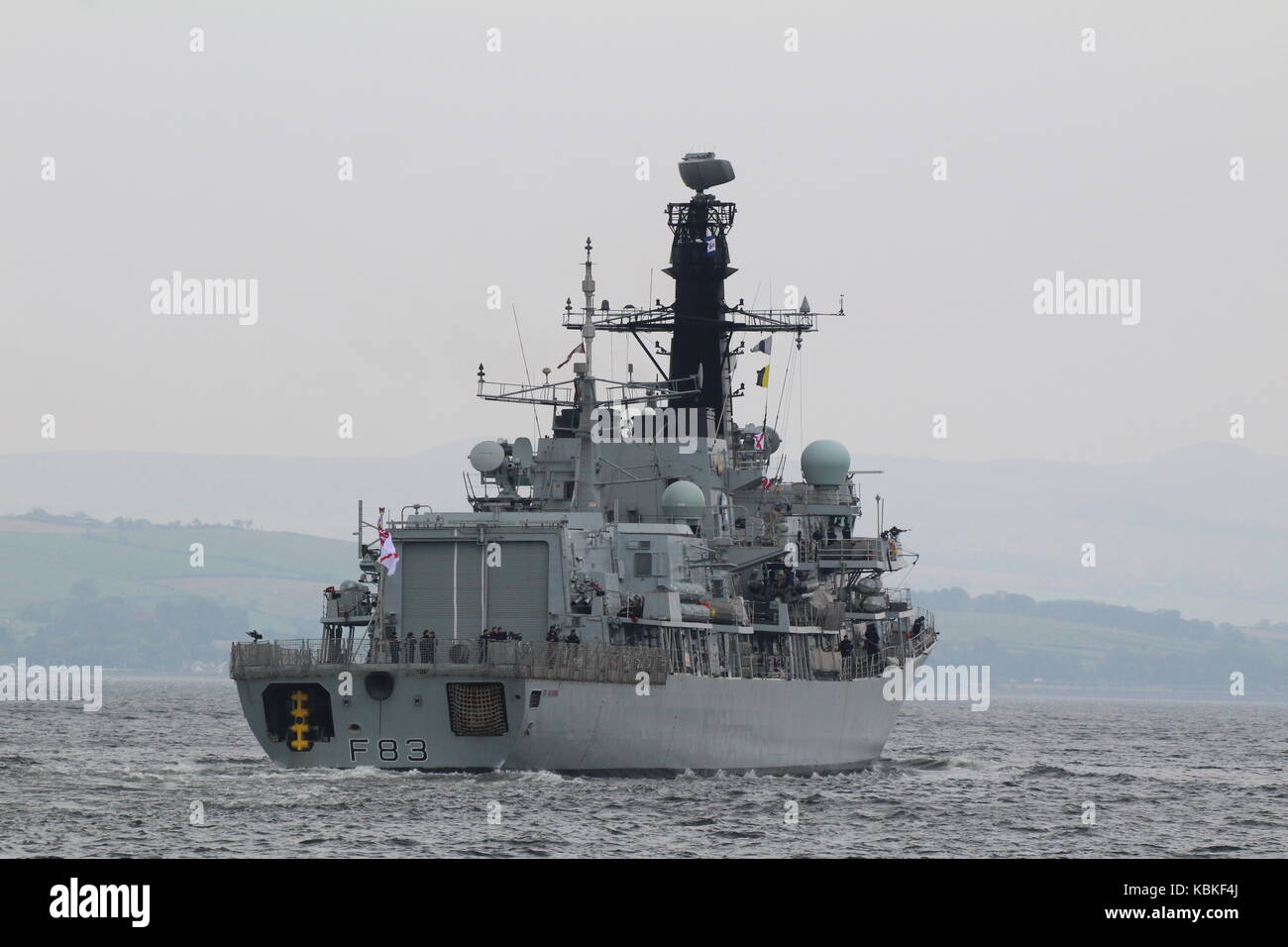 HMS St Albans (F83), a Duke-class (or Type 23) frigate operated by the ...