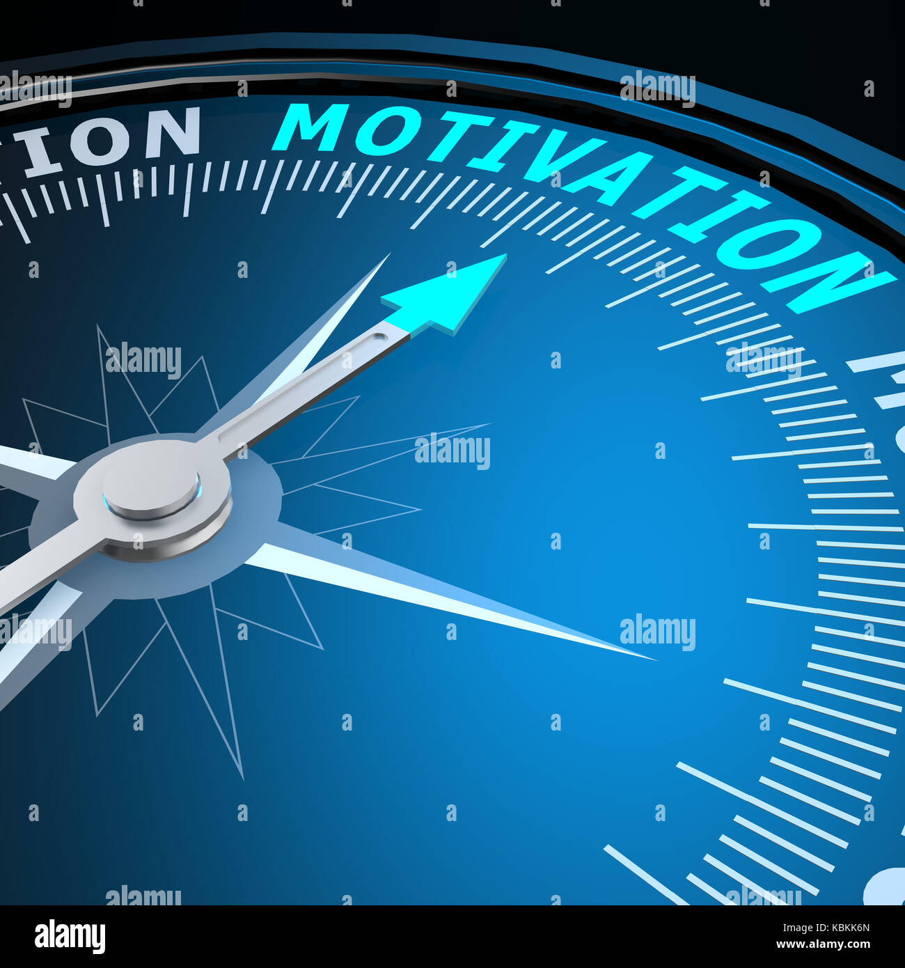 Motivation word on compass Stock Photo - Alamy