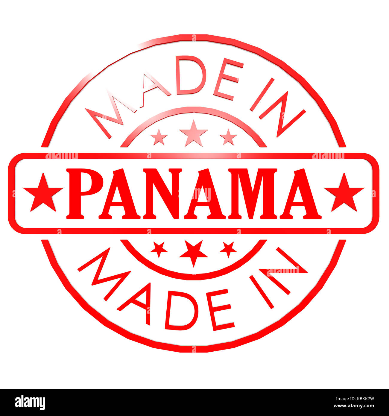 Made in Panama red seal Stock Photo - Alamy