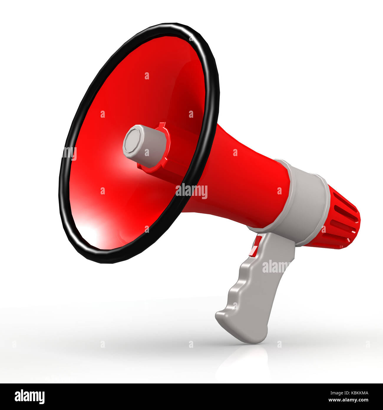 Isolated red megaphone Stock Photo - Alamy