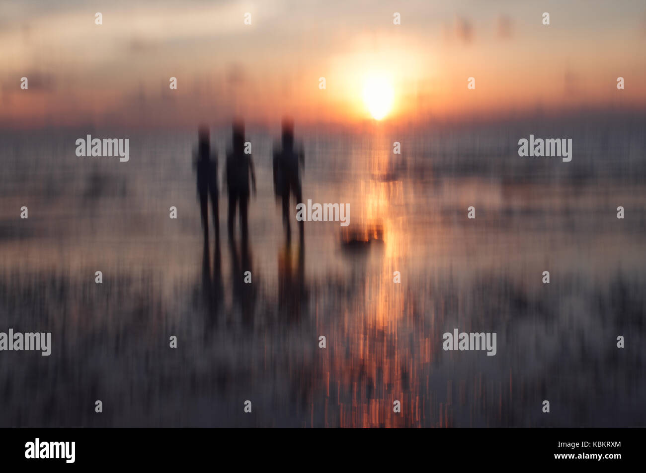 Abstract motion blur sunset nature background Stock Photo - Alamy