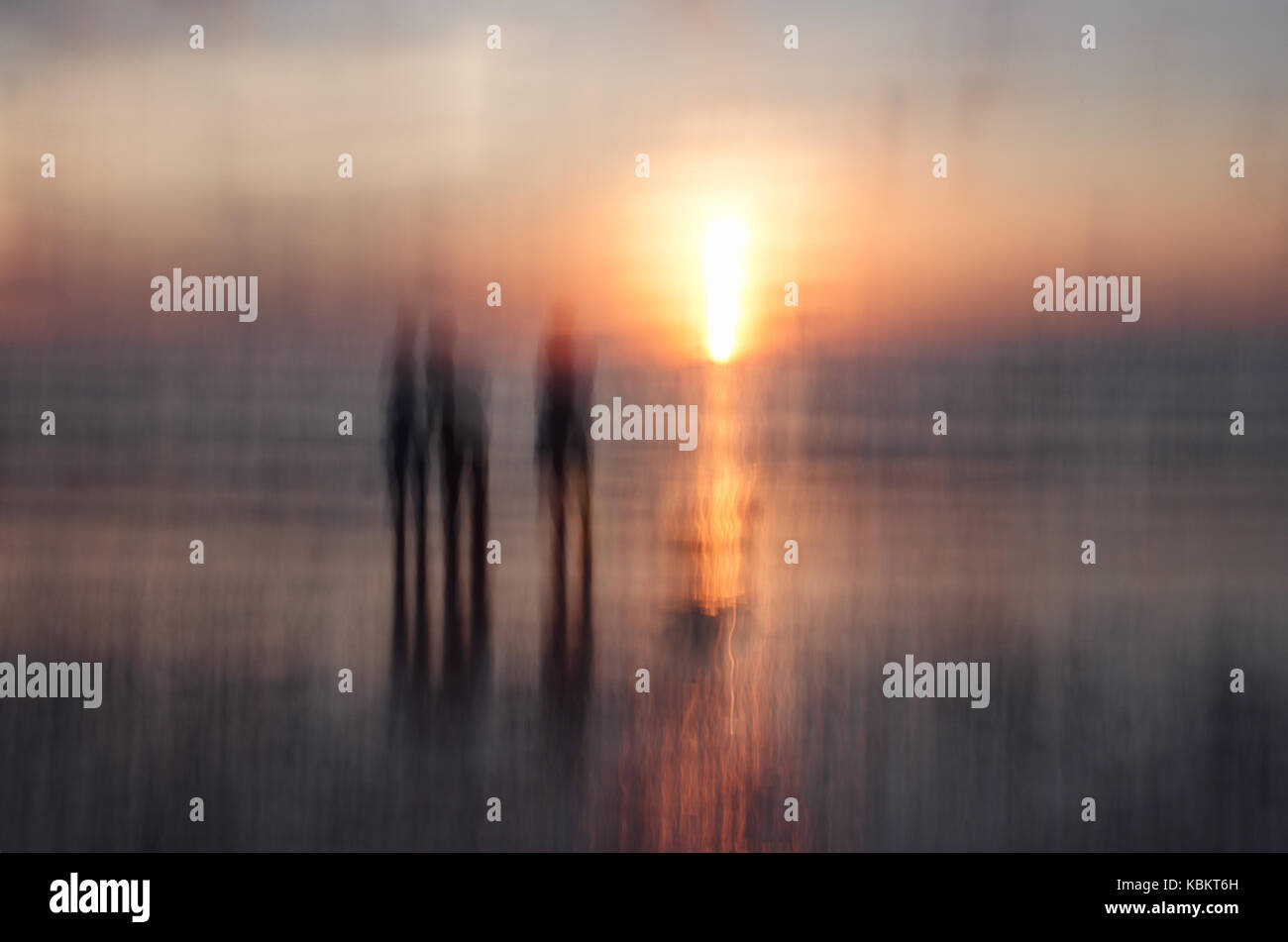 Abstract motion blur sunset nature background Stock Photo - Alamy