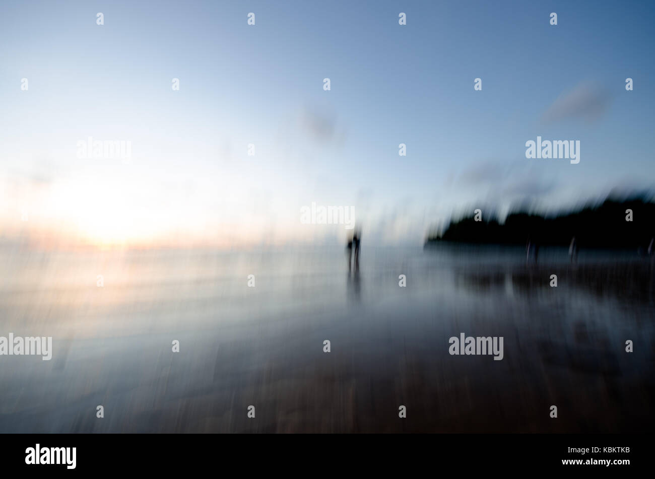 Abstract motion blur sunset nature background Stock Photo - Alamy