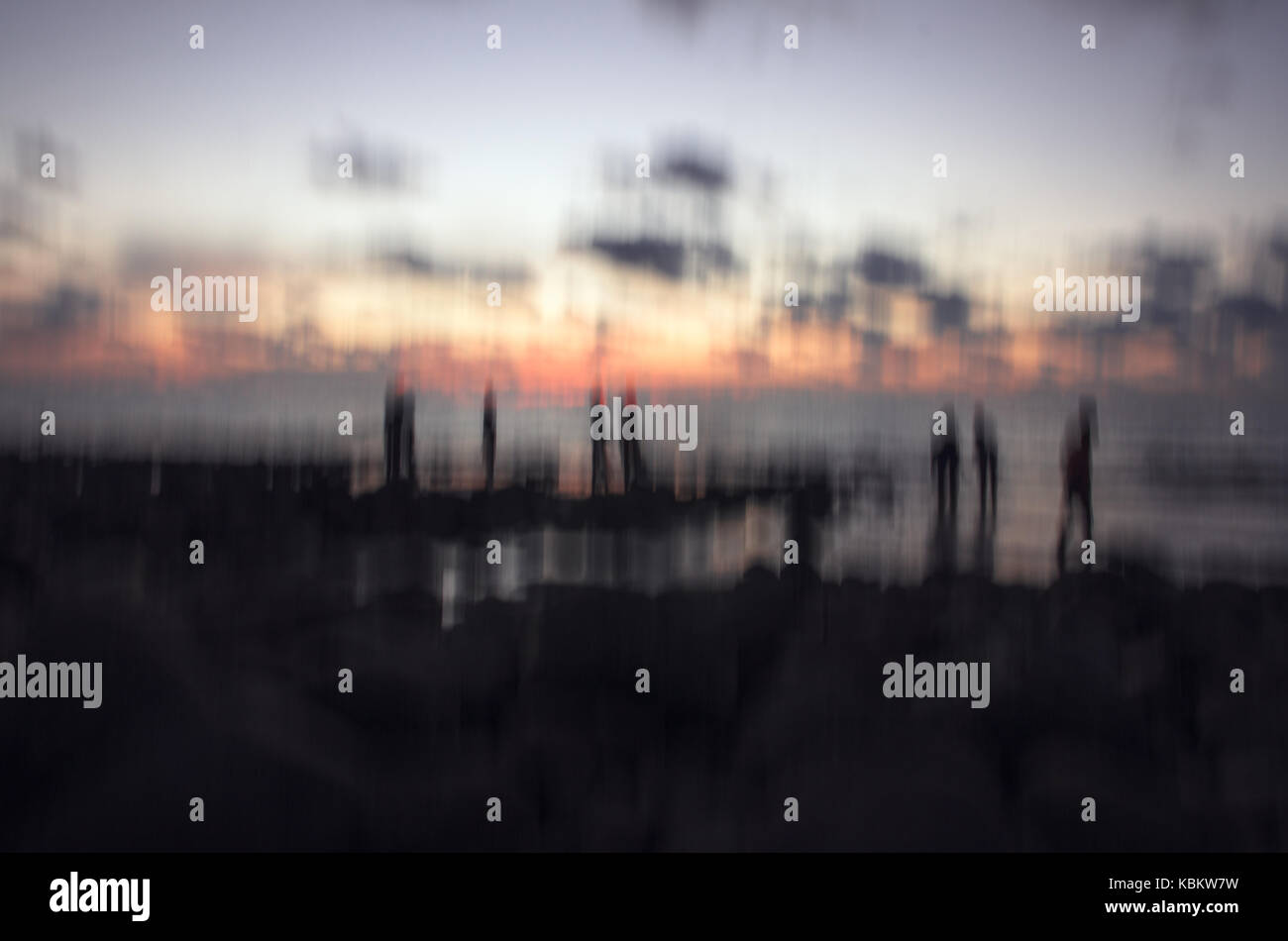 Abstract motion blur sunset nature background Stock Photo - Alamy