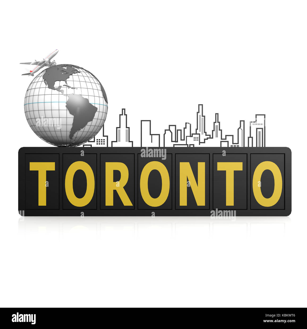 Toronto canada city view Cut Out Stock Images & Pictures - Alamy