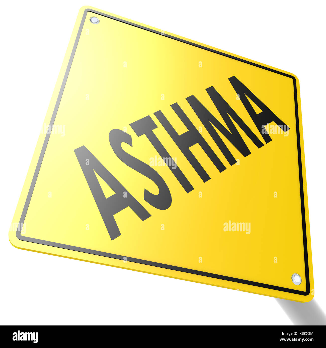 Road sign with asthma Stock Photo - Alamy