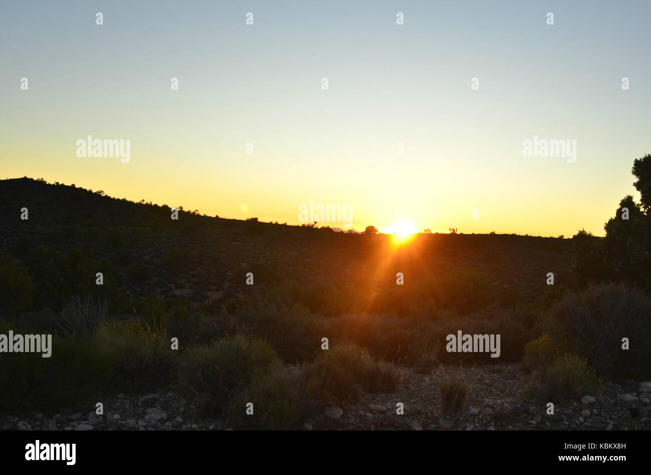 desert mountain sunset Stock Photo - Alamy