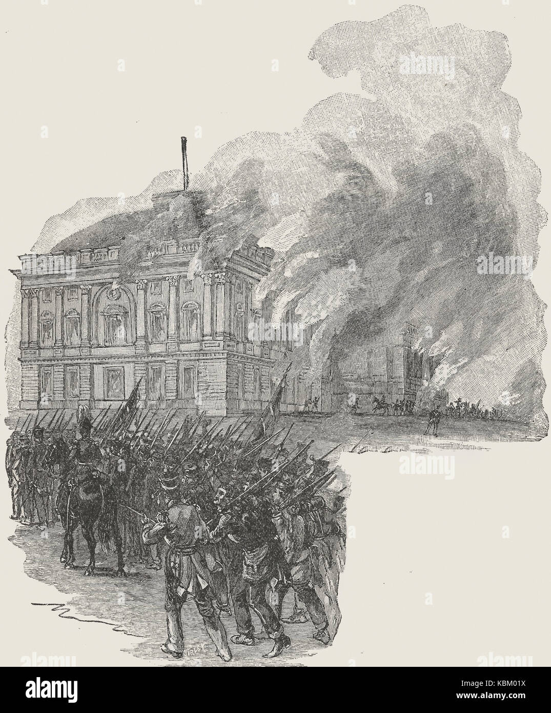 The Burning of Washington, DC by the British during the War of 1812 ...