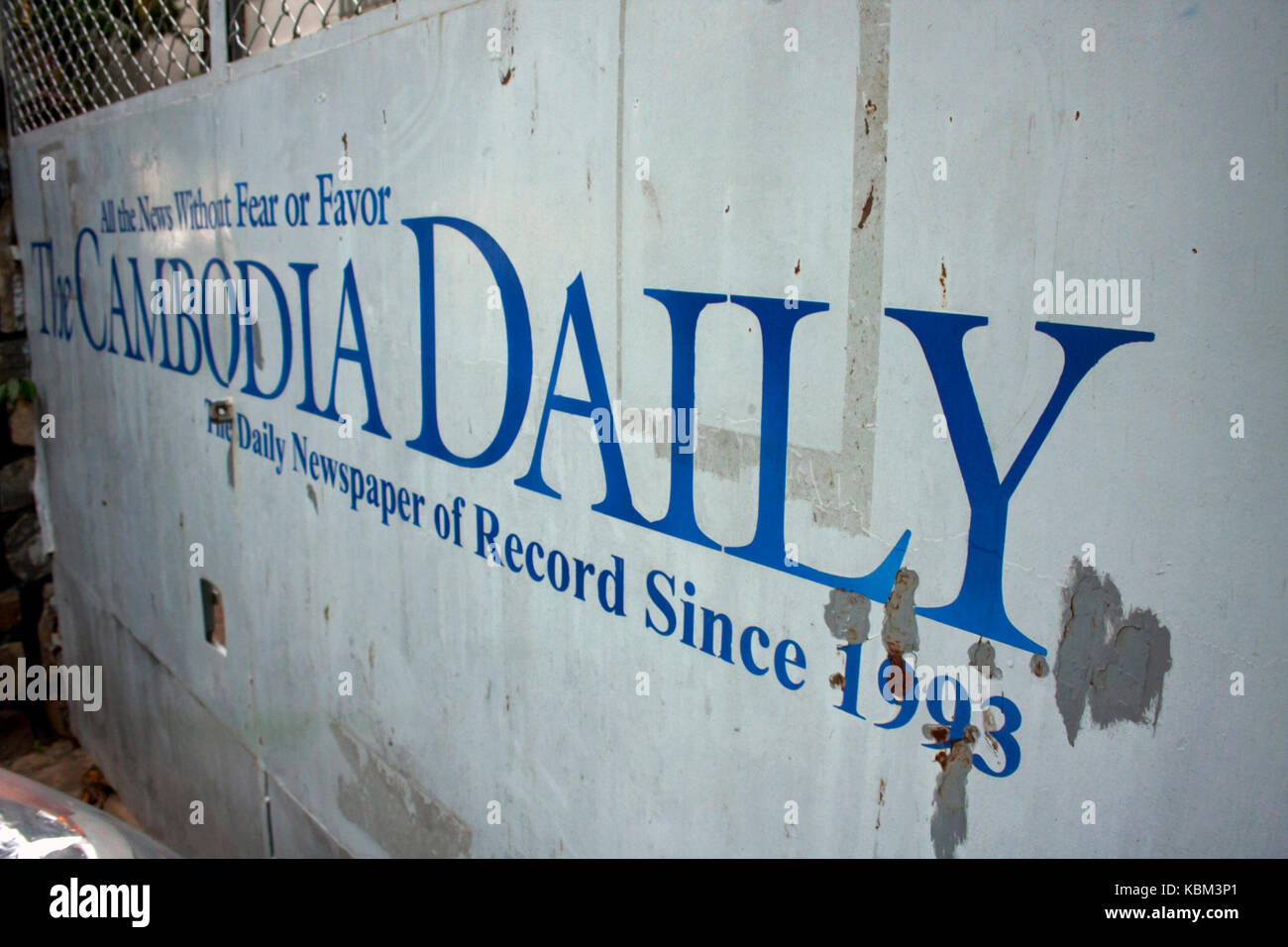 A dilapidated sign marks the spot of the second location of The ...
