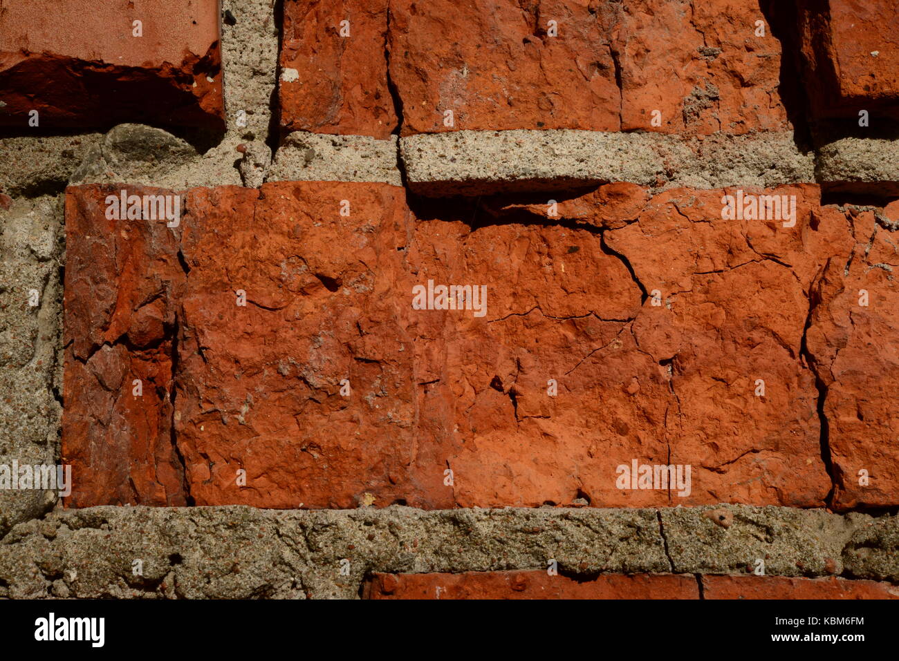 Masonry old red brick structure Stock Photo - Alamy