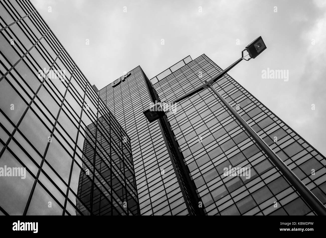Amsterdam, holland, 8 september 2017: UP building from below in at the ...