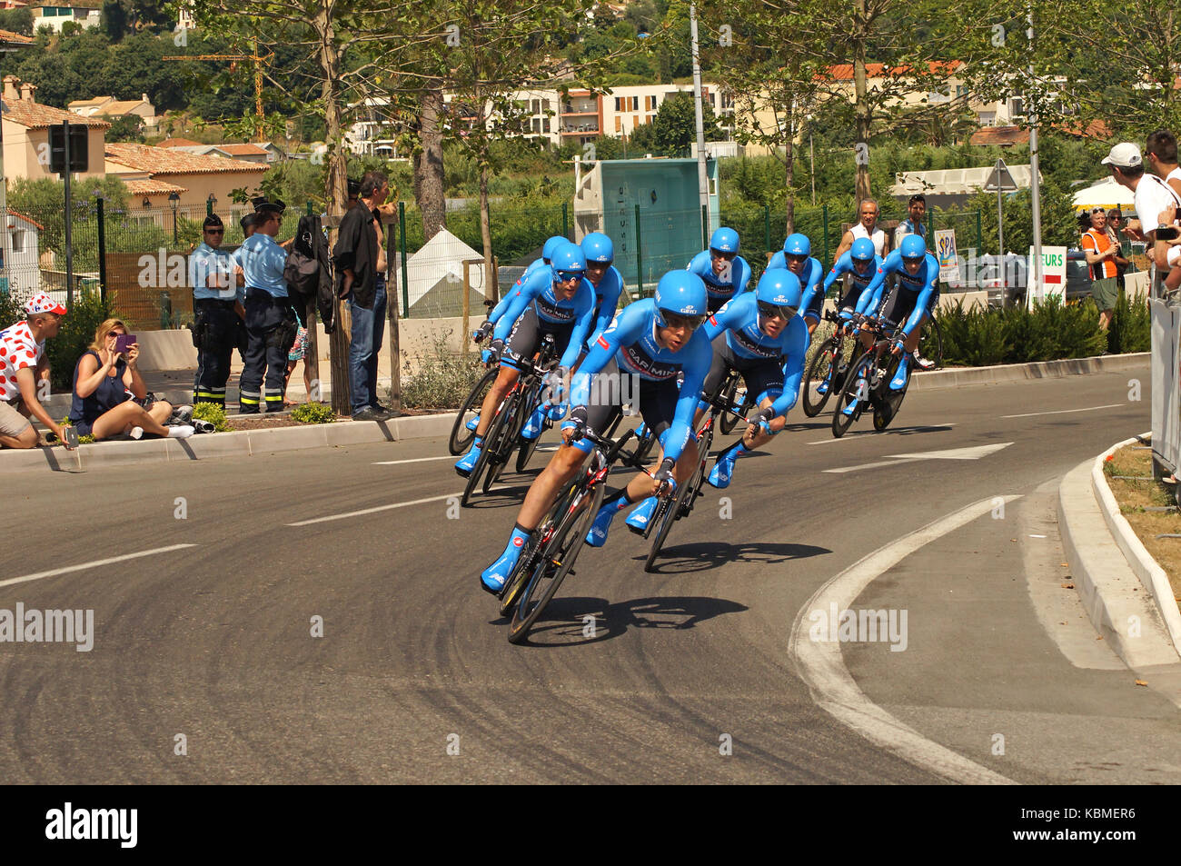 NICE - JULY 2ND : The TOUR 2013 (Tour de France) .GARMIN-SHARP Team ...