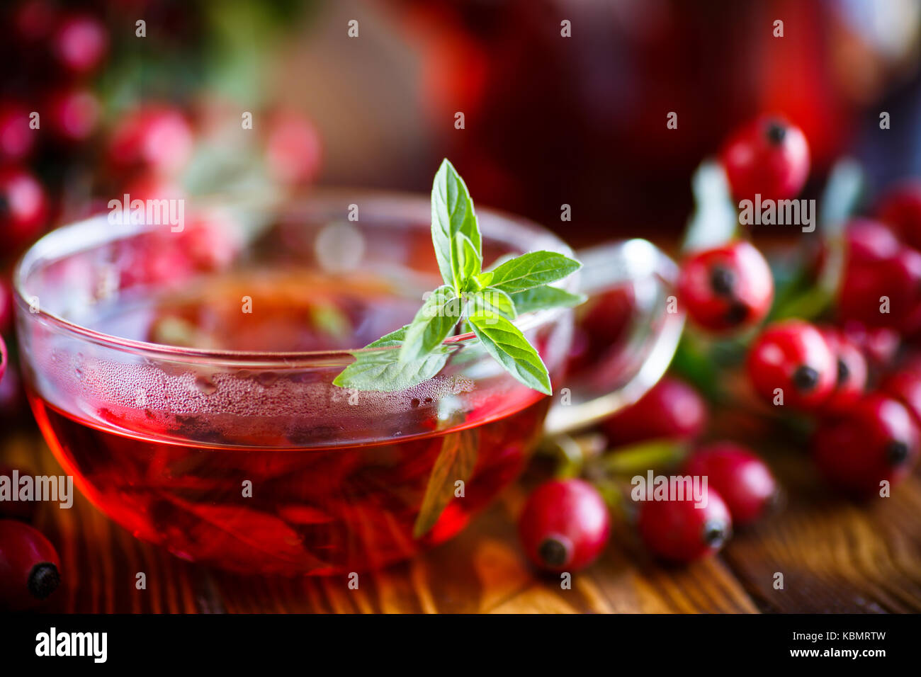 rose hip tea Stock Photo - Alamy