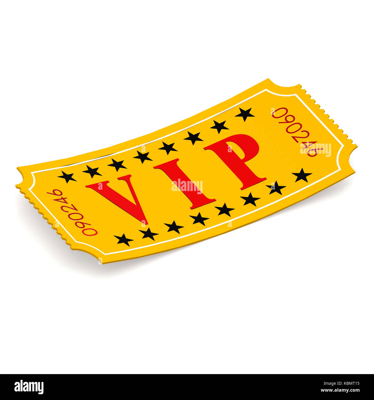 VIP ticket on white background image with hi-res rendered artwork that ...