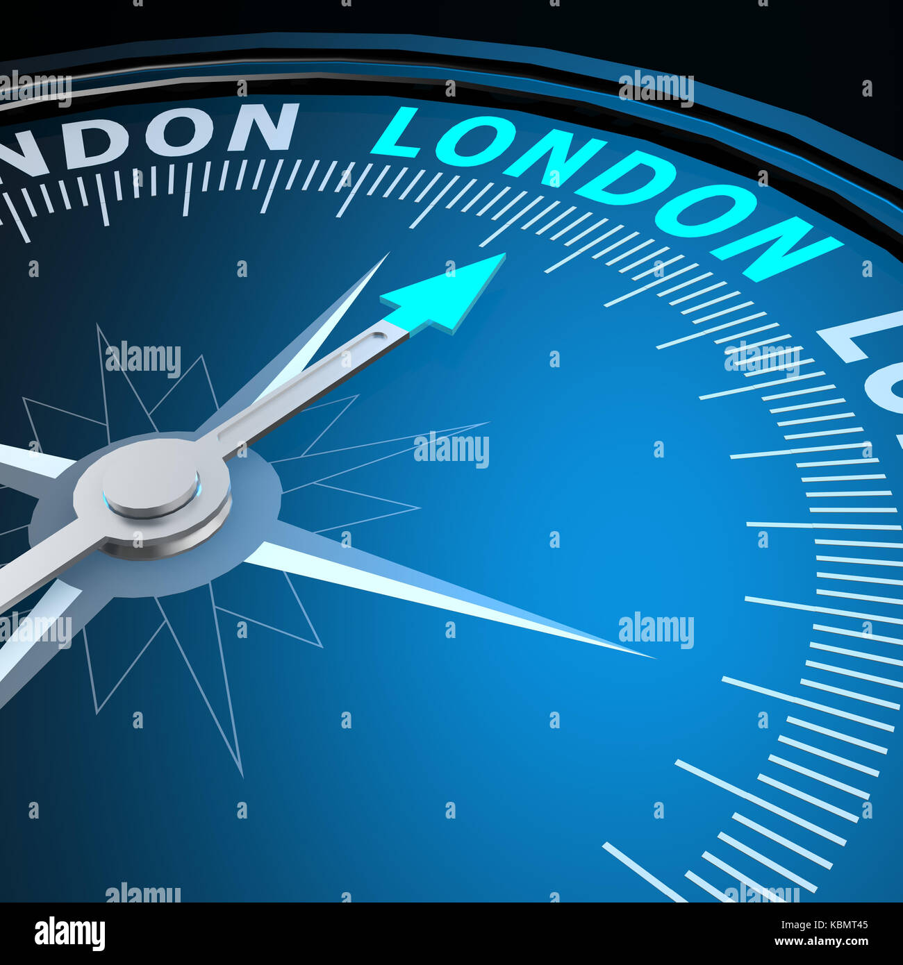 London word on compass image with hi-res rendered artwork that could be ...