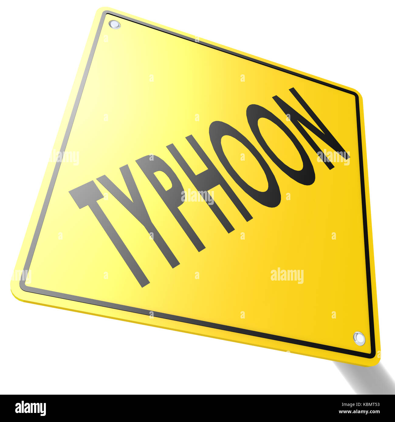Road sign with typhoon image with hi-res rendered artwork that could be ...