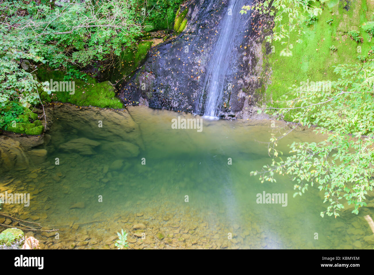 Waterfalls immersed in nature Stock Photo - Alamy