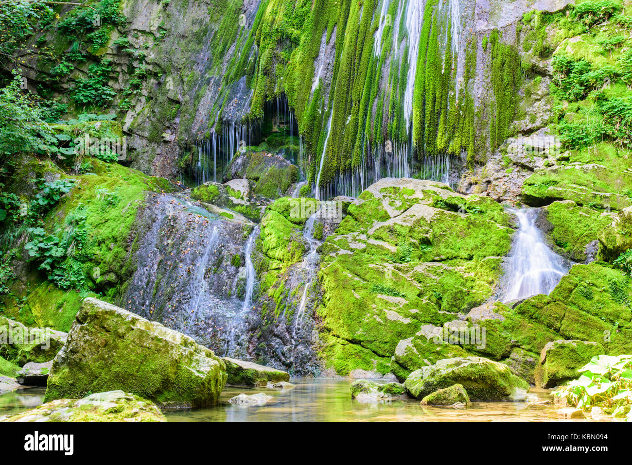 Waterfalls immersed in nature Stock Photo - Alamy