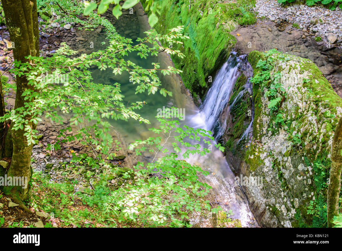 Waterfalls immersed in nature Stock Photo - Alamy