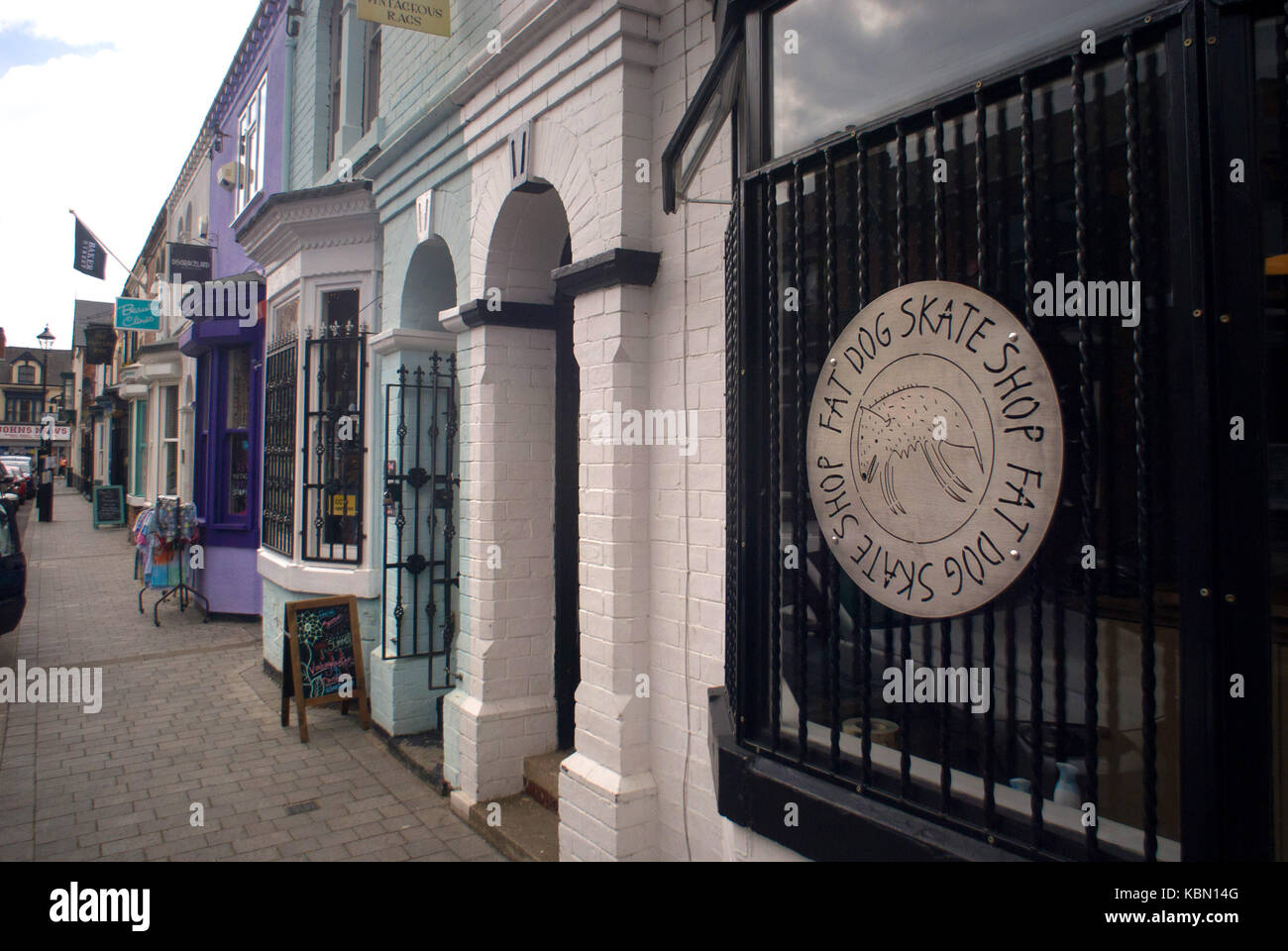 Shops on Baker Street, Middlesbrough Stock Photo - Alamy