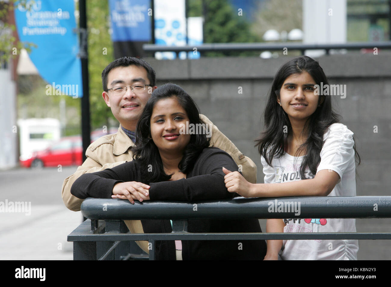 International students socialising together on campus Stock Photo - Alamy