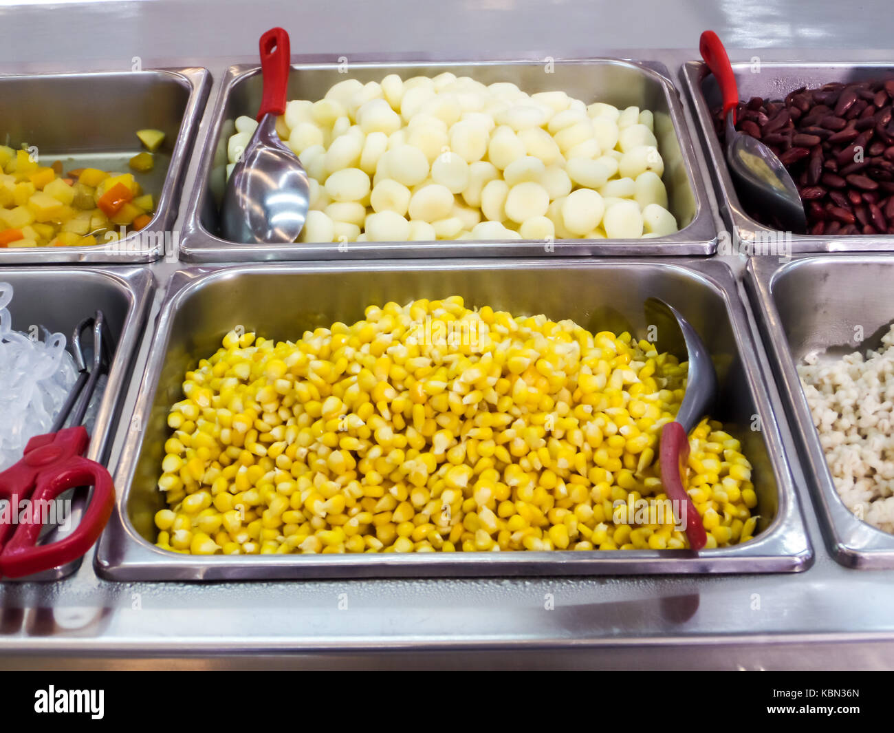 sweet corn vegetable for lunch buffet Stock Photo - Alamy