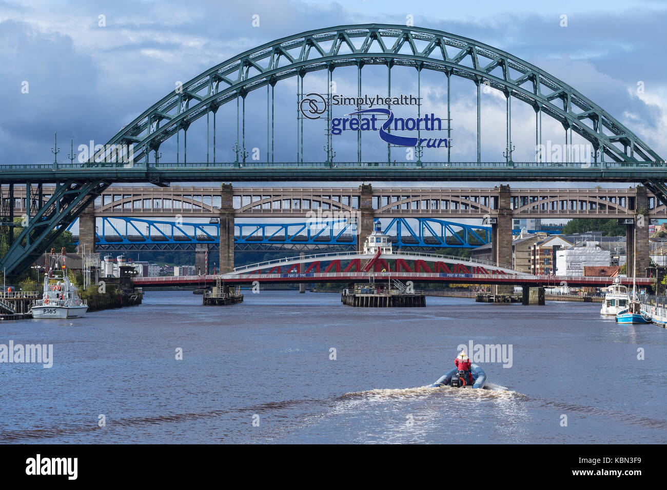 Bridges Across River Tyne Stock Photo - Alamy
