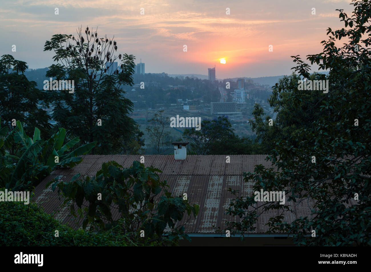 Sunset, Kigali, Rwanda Stock Photo - Alamy