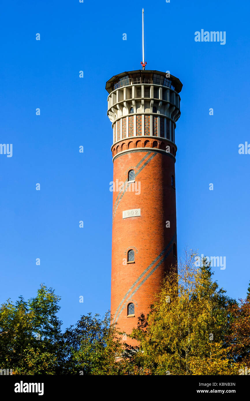 Mösseberg's outlook tower an old tower of brickstone Stock Photo - Alamy