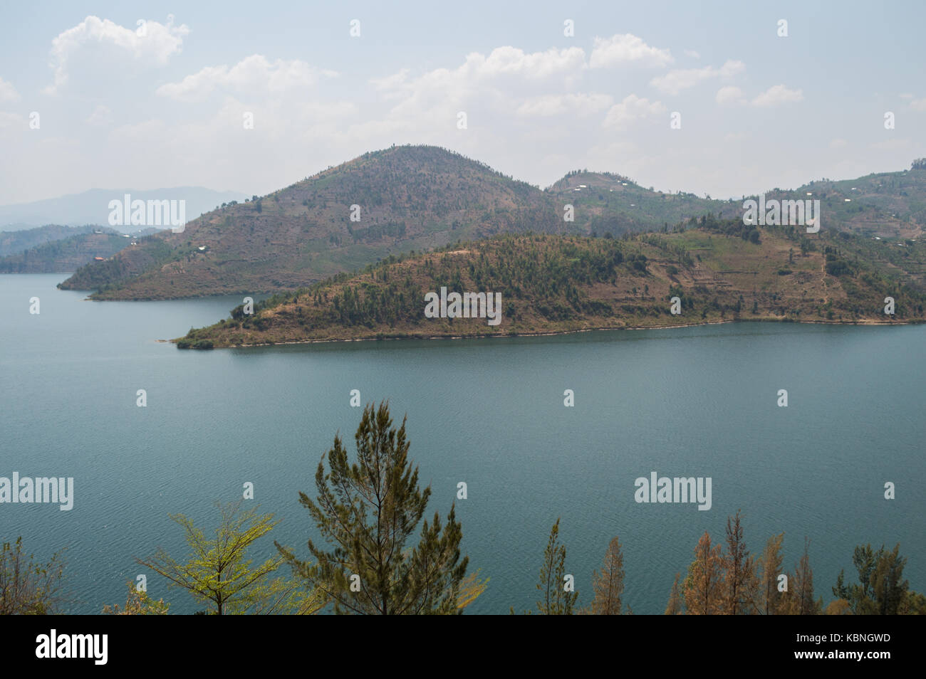 View onto Lake Kivu, Kibuye, Rwanda Stock Photo - Alamy