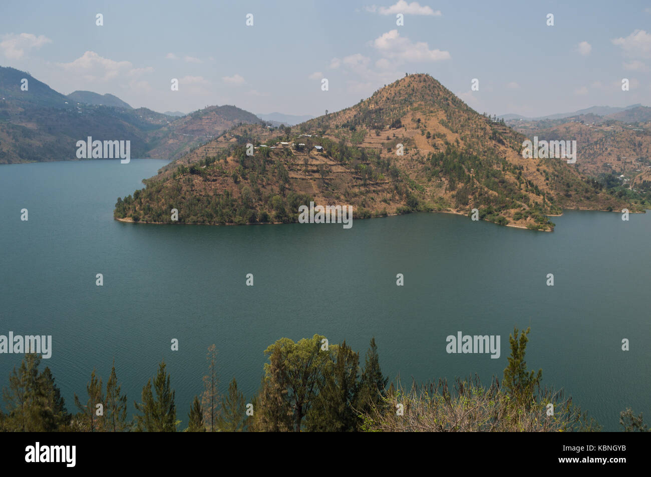 View onto Lake Kivu, Kibuye, Rwanda Stock Photo - Alamy