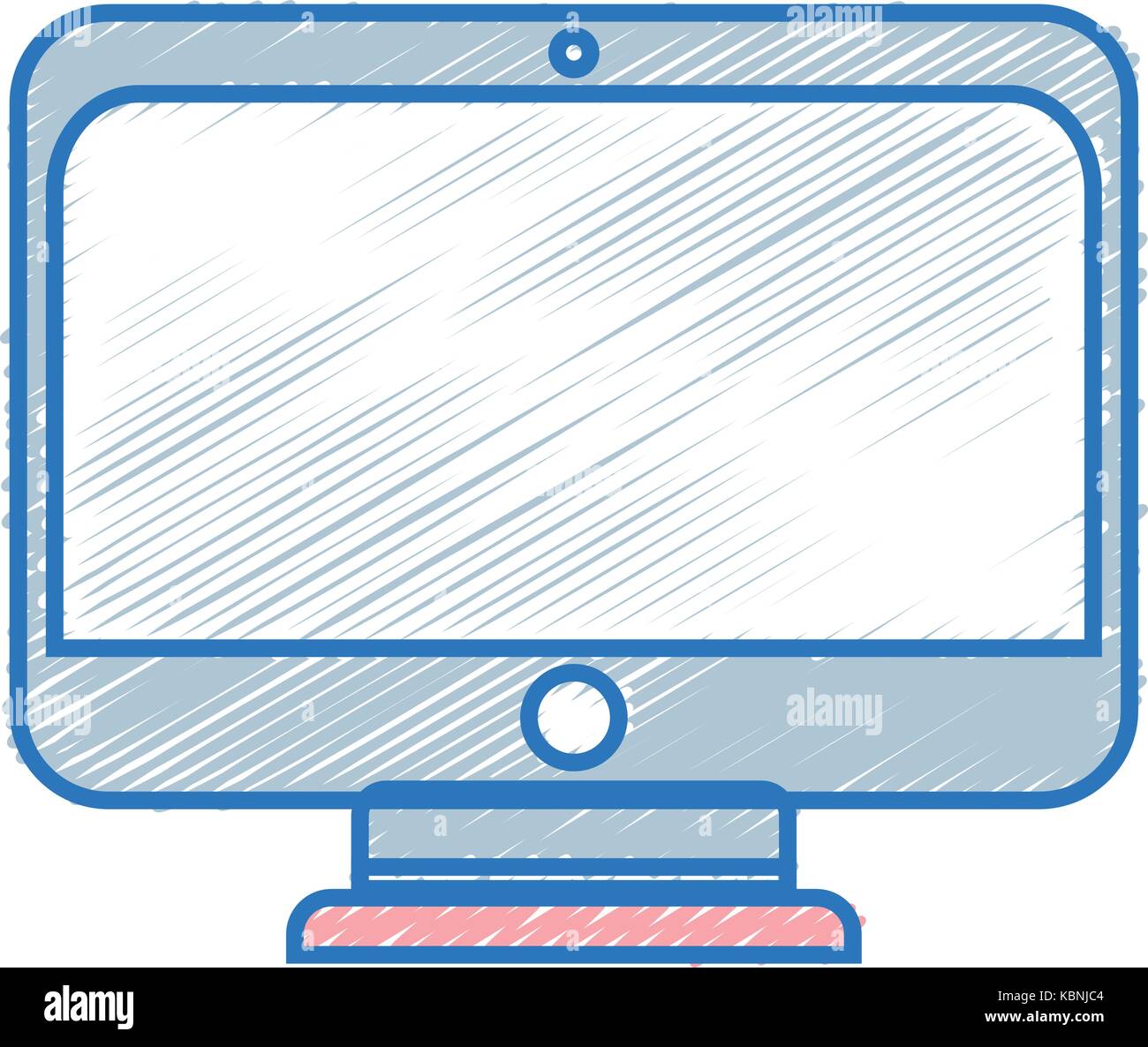 monitor screen technology with electronic equipment Stock Vector Image ...