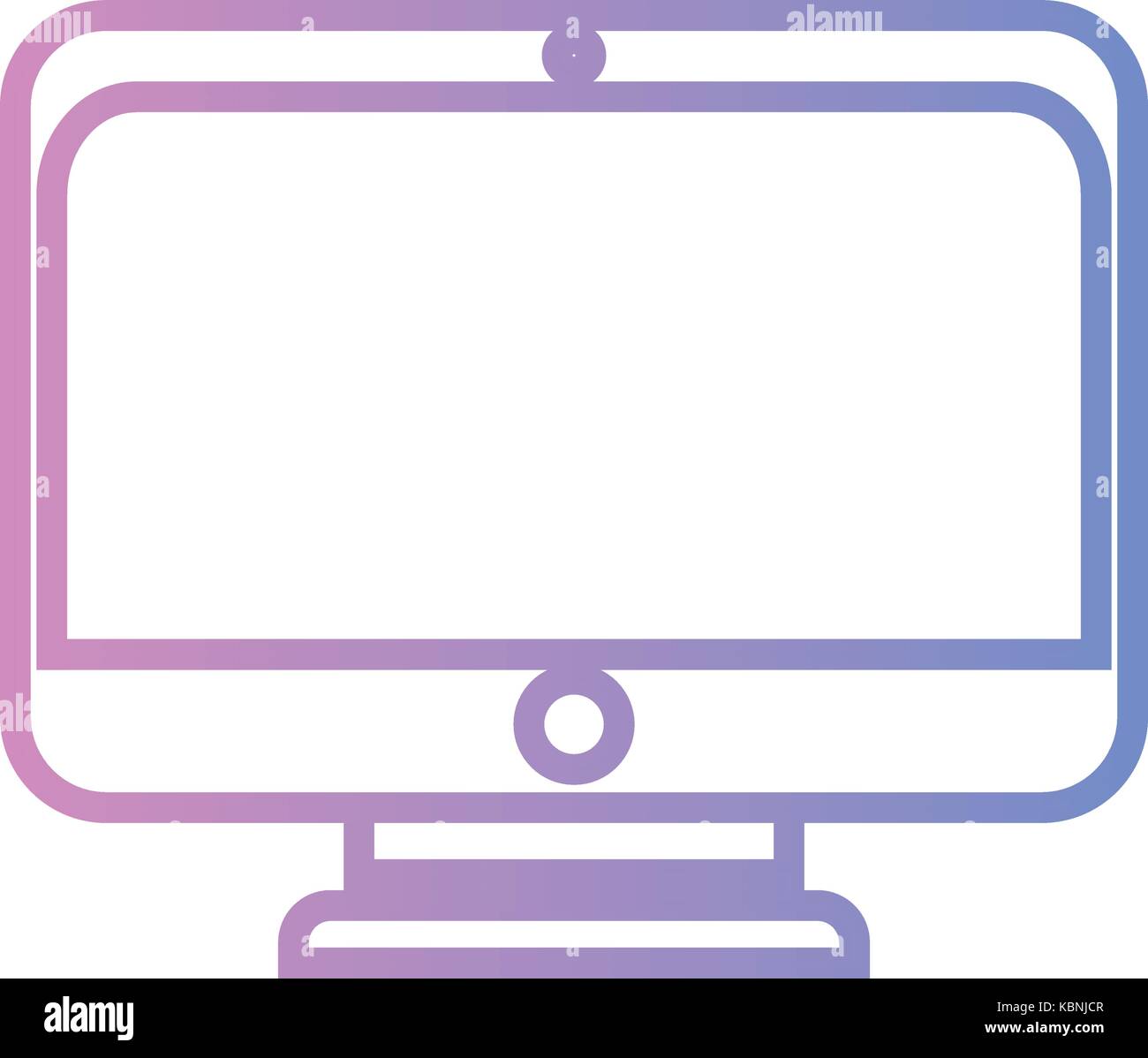 line monitor screen technology with electronic equipment Stock Vector ...