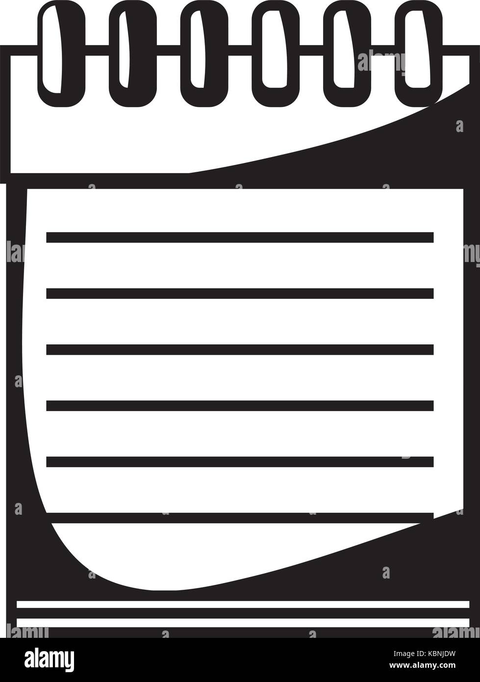 contour notebook papers object design to write Stock Vector Image & Art ...