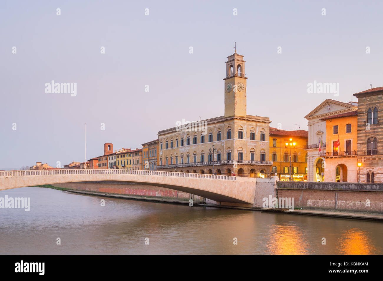 Pisa and the River Arno in Italy Stock Photo - Alamy