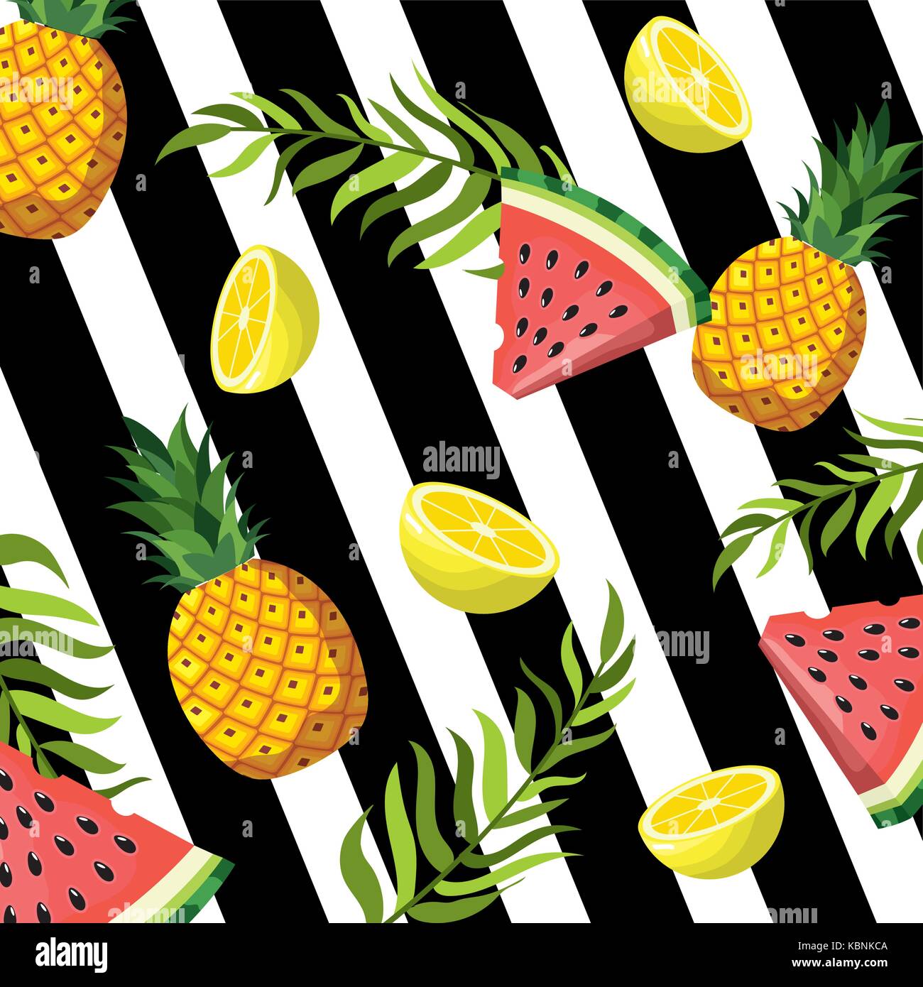 delicious tropical fruit background design Stock Vector Image & Art - Alamy
