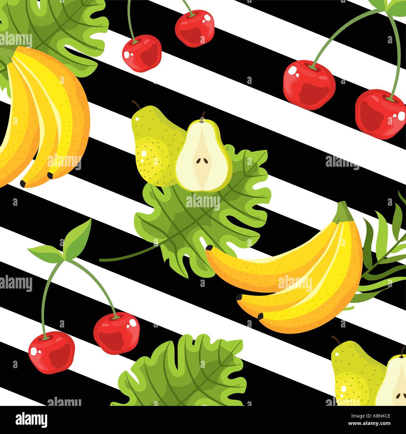 delicious tropical fruit background design Stock Vector Image & Art - Alamy