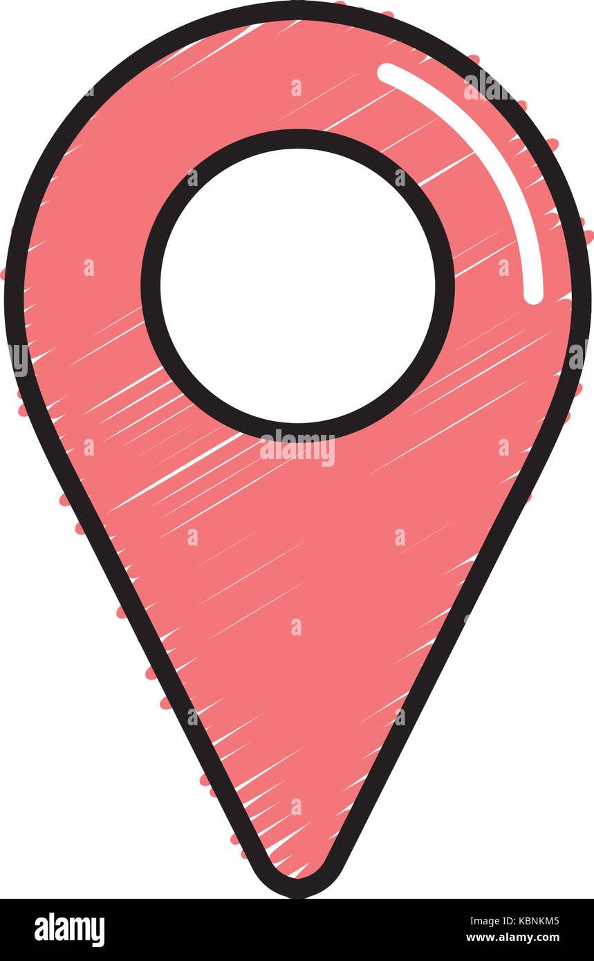 location symbol to search in the map icon Stock Vector Image & Art - Alamy