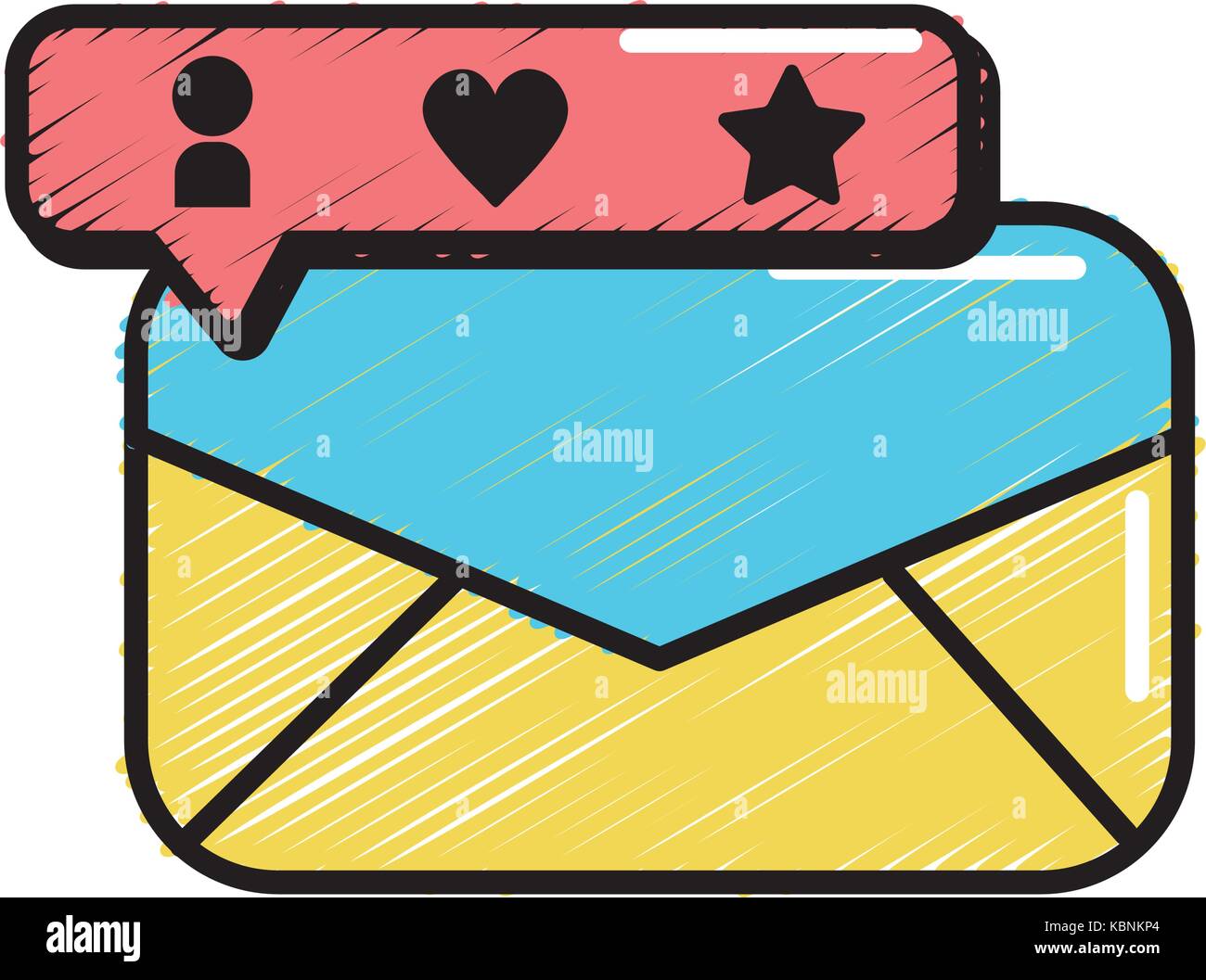 e-mail message and bar chat bubble Stock Vector Image & Art - Alamy