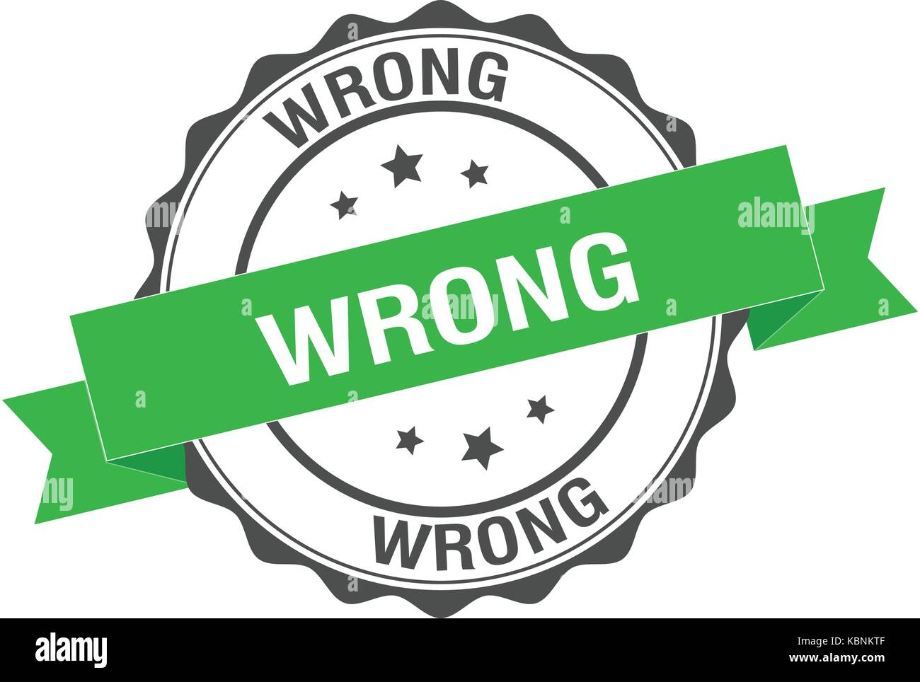 Wrong stamp illustration Stock Vector Image & Art - Alamy