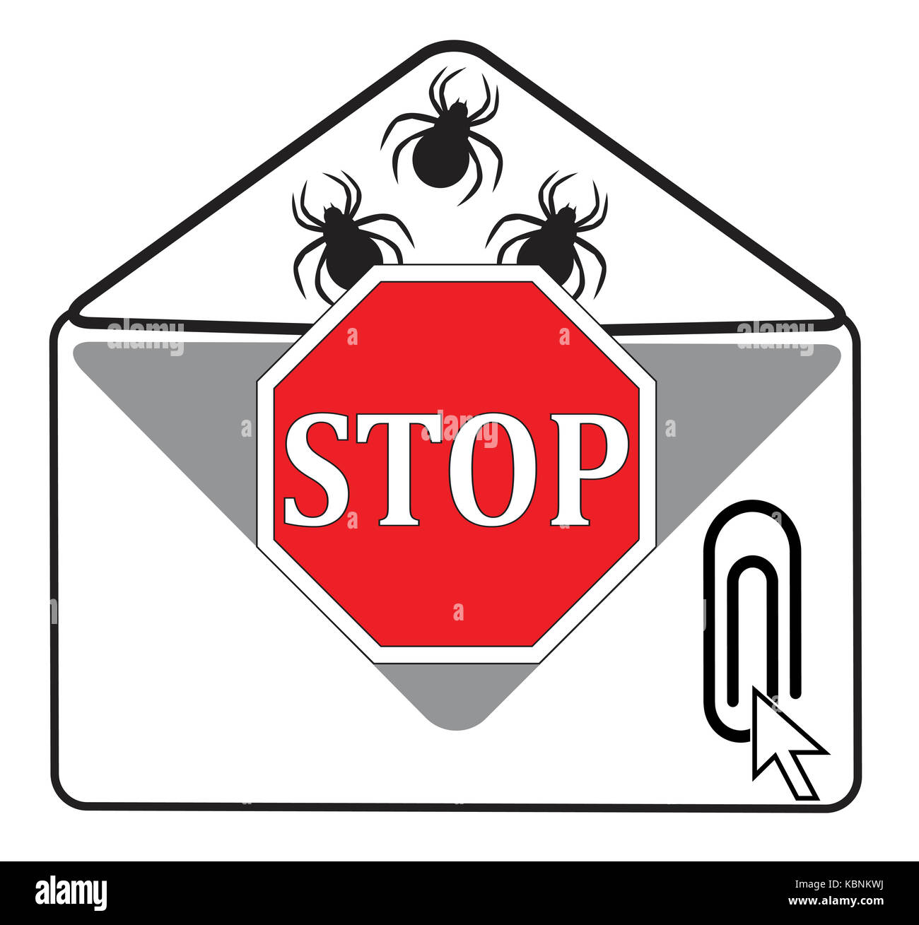 Hidden viruses and other malware may infect your computer Stock Photo ...