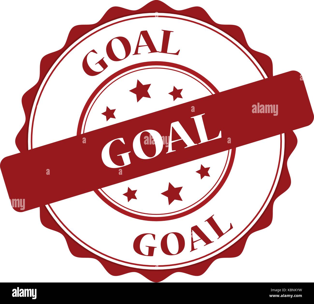 Goal red round grunge stamp hi-res stock photography and images - Alamy