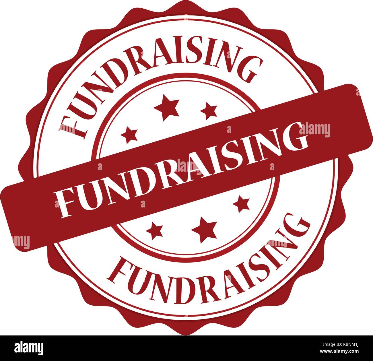 Fundraising red stamp illustration Stock Vector Image & Art - Alamy