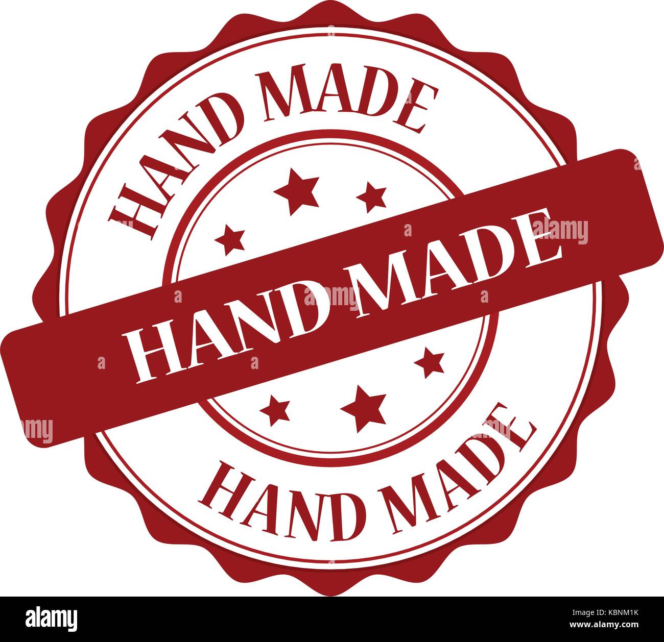 Hand made red stamp illustration Stock Vector Image & Art - Alamy