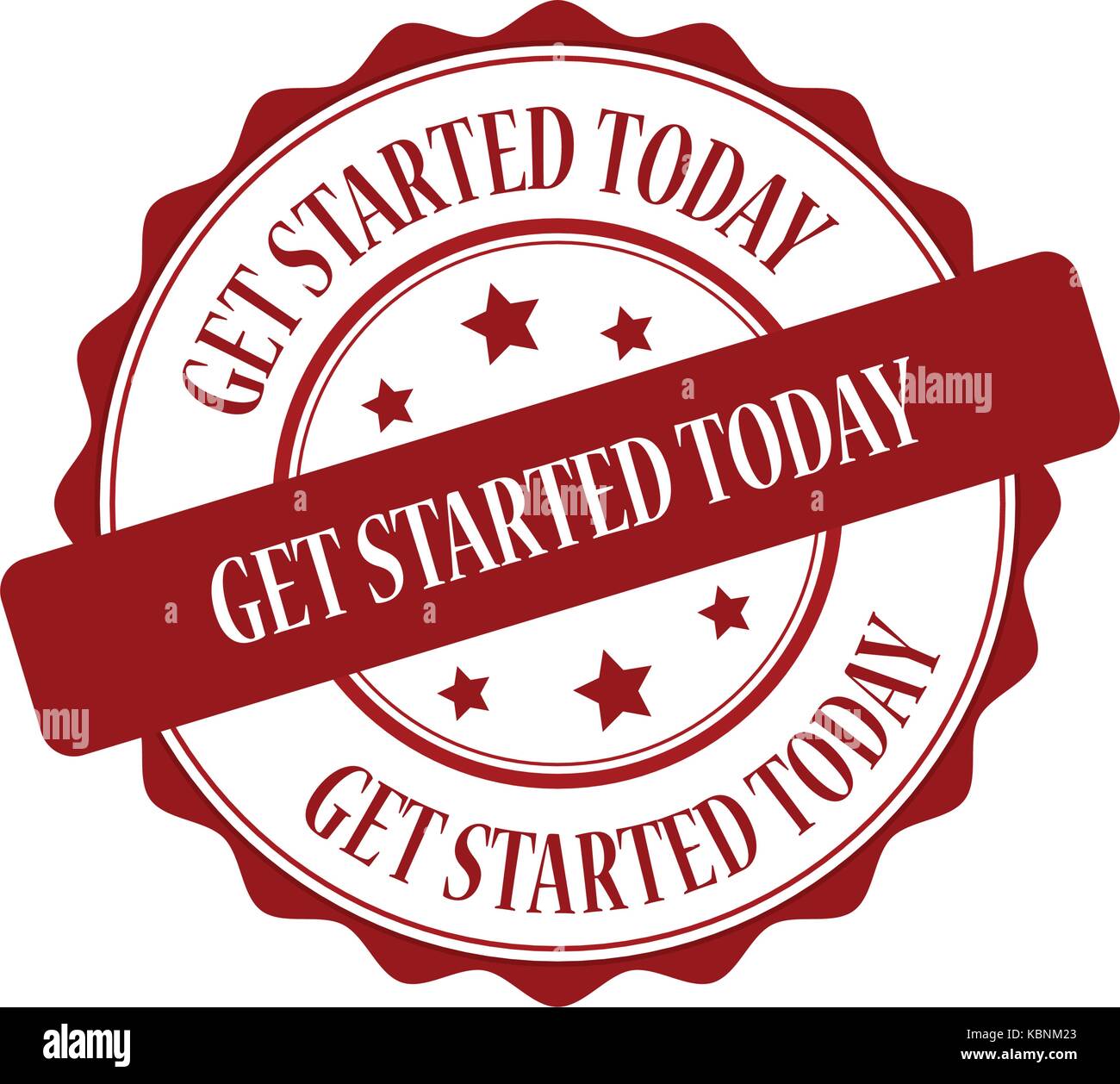 Get started today red stamp illustration Stock Vector Image & Art - Alamy