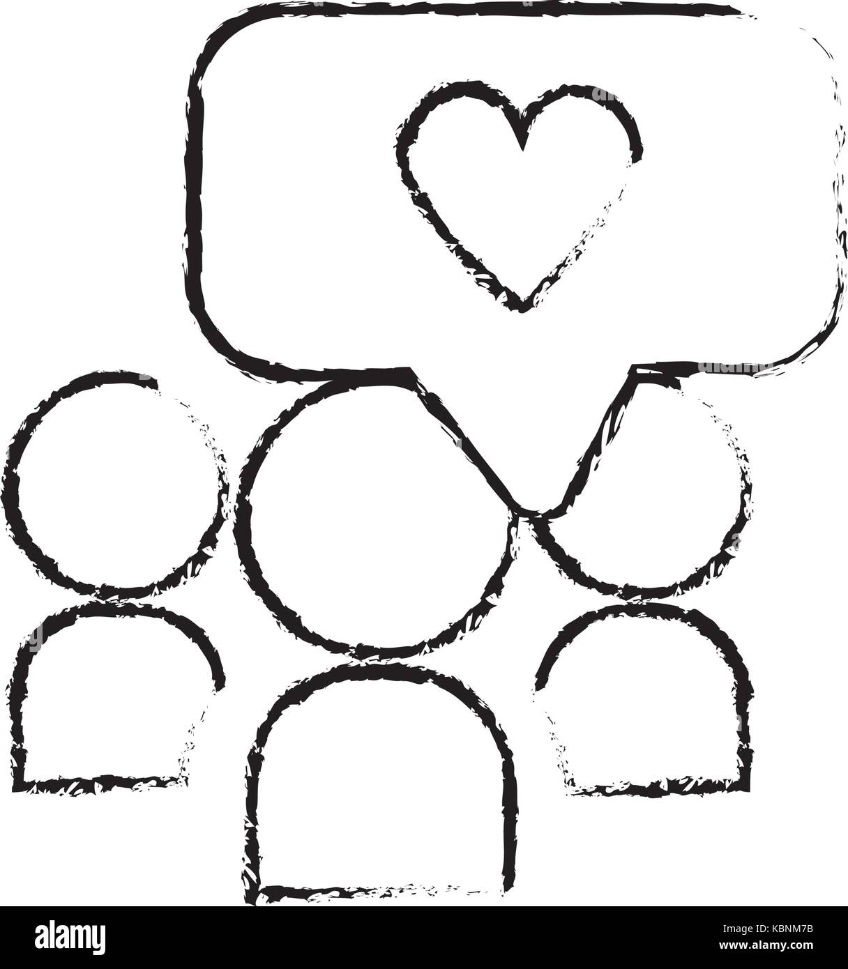 figure social media chat bubble connect Stock Vector Image & Art - Alamy